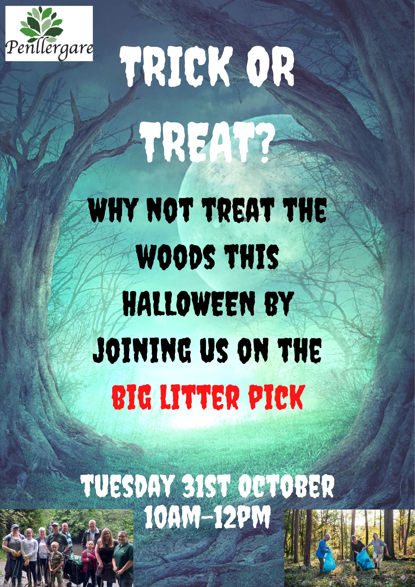 Halloween Litter Pick - Penllergare Valley Woods